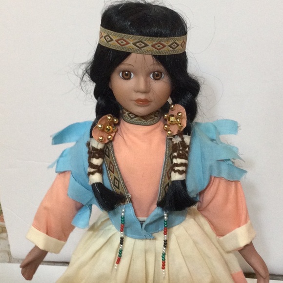 Toys | Vintage Native American Doll 16 Inches Tallshe Is Very Pretty ...